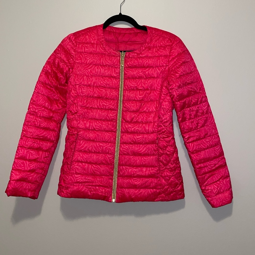 Lilly Pulitzer Reversible Puffer Coat Size Small - Gem